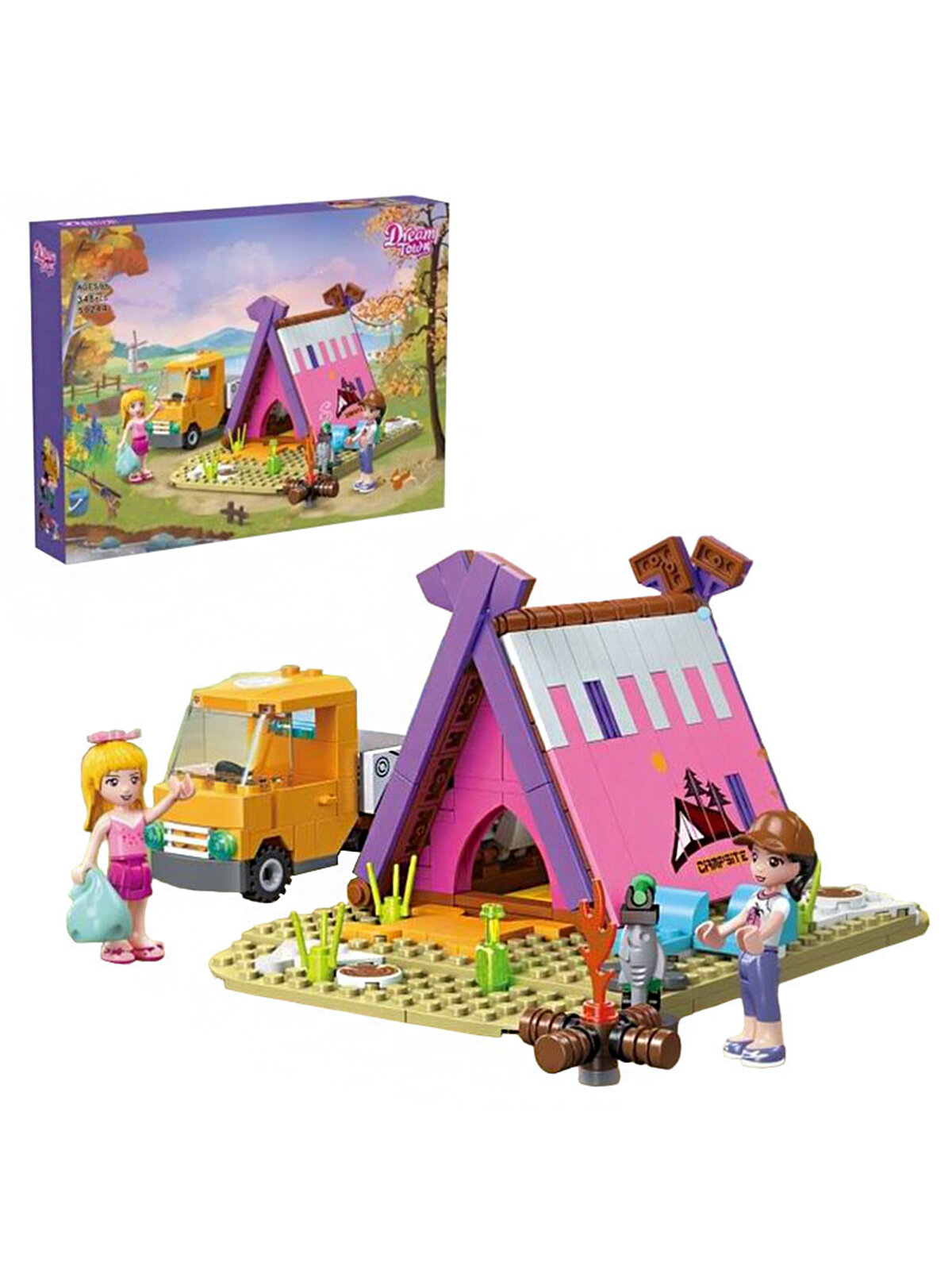 Конструктор Jie Star Френдс "Кемпинг", 384 детали