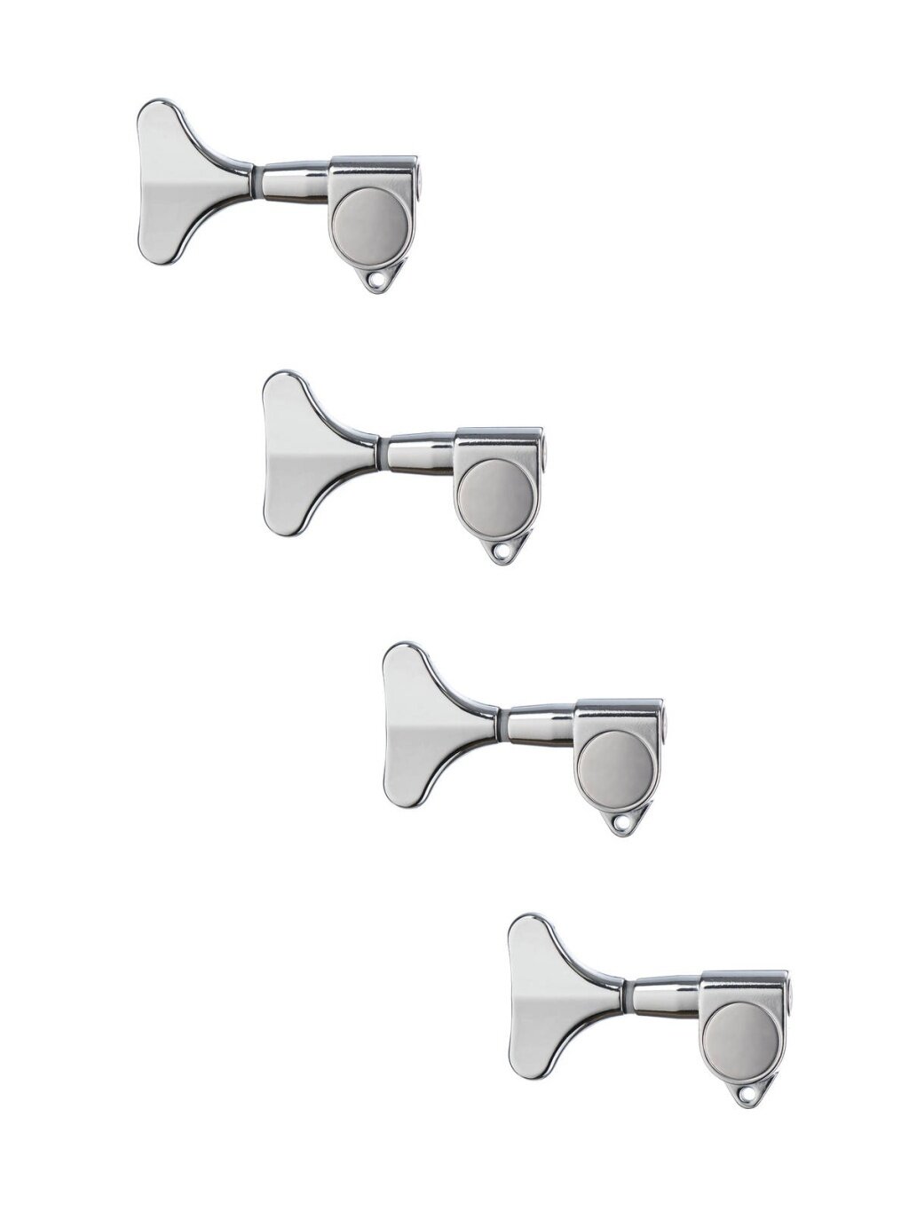 Колки 4 в линию для бас-гитары, Paxphil JB-150-4R-CR, реверсные, хром