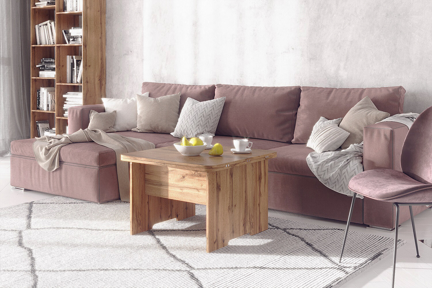 Стол-трансформер Форвард Дебют 5, ЛДСП, стиль модерн, цвет дуб вотан