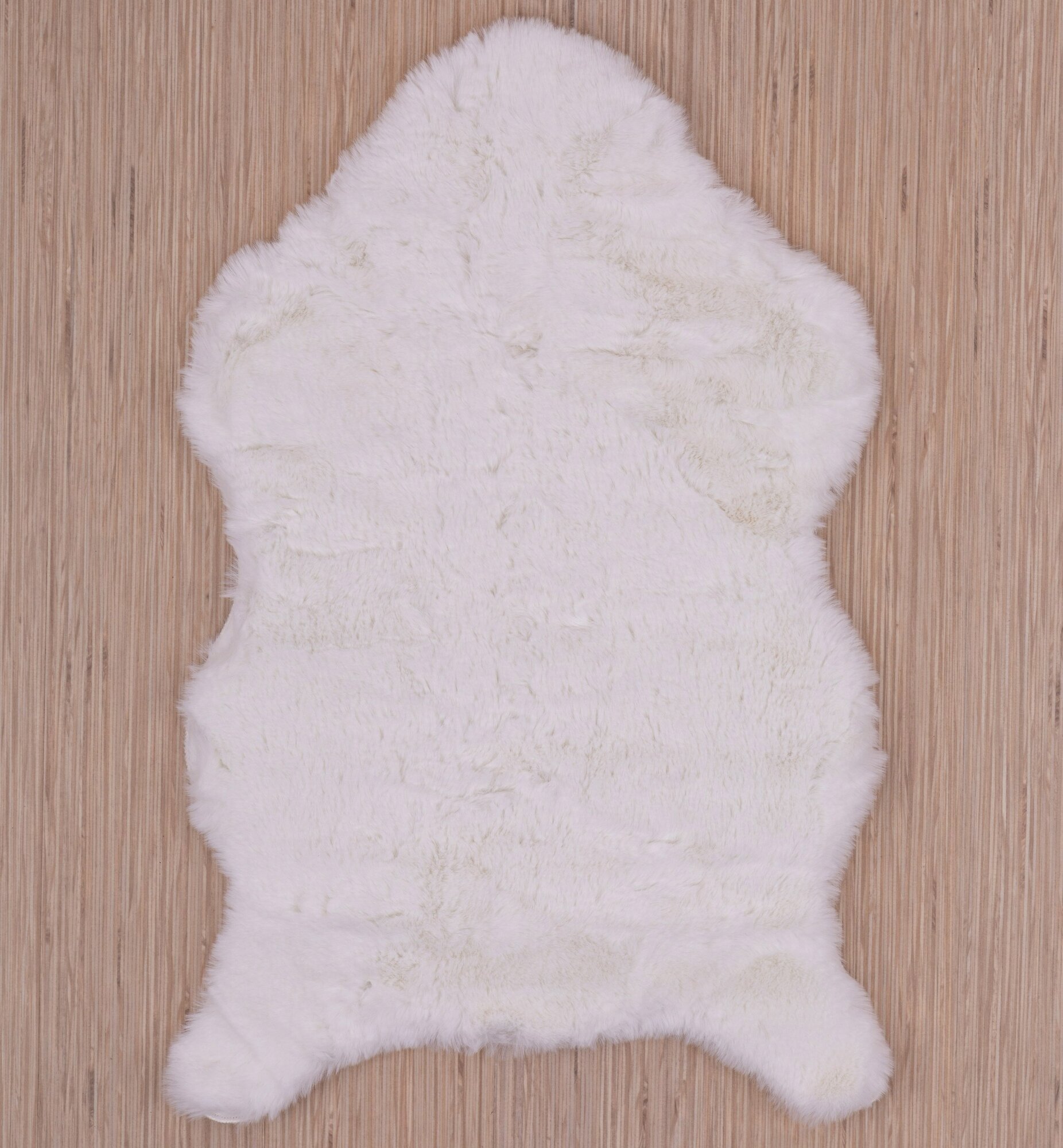 Raschel carpet Ковер турецкий Krolik шкура 1000A T1120_CREAM 0.6x1м