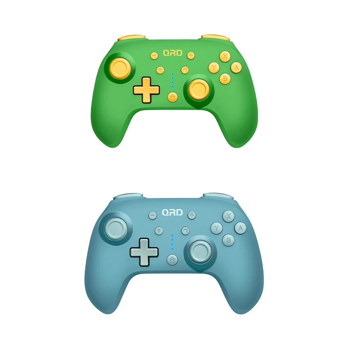 QRD Junior E5 Мини беспроводной геймпад для Switch Green and Blue