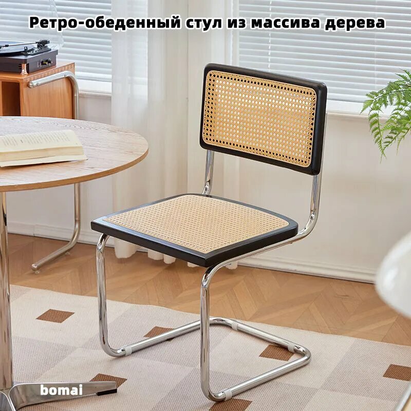 Стул Bomai, антивандальный, из массива дерева, черный, 45х43х85 см