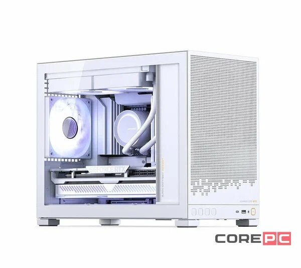 Компьютерный корпус JONSBO D32 STD TG White (Белая сталь), стильный дизайн