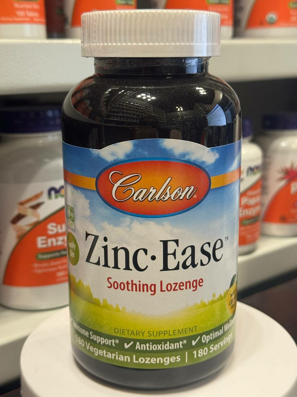 Carlson Labs Zinc-Ease, успокаивающие пастилки, 180 пастилок