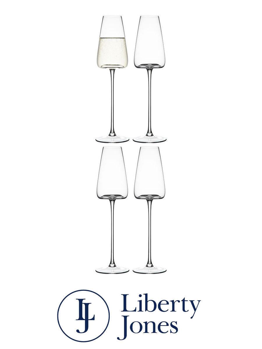 Набор бокалов для шампанского Liberty Jones Sheen 240мл, 4шт