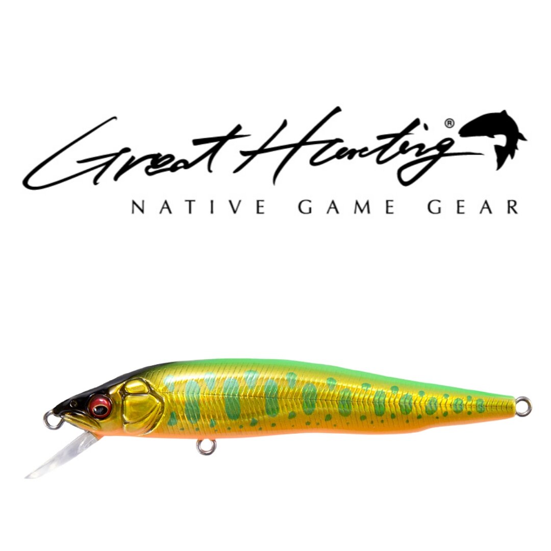 Воблер Megabass GH95 (suspend/суспендер, 95мм, 11гр) - LZ LIME BACK GOLD OB