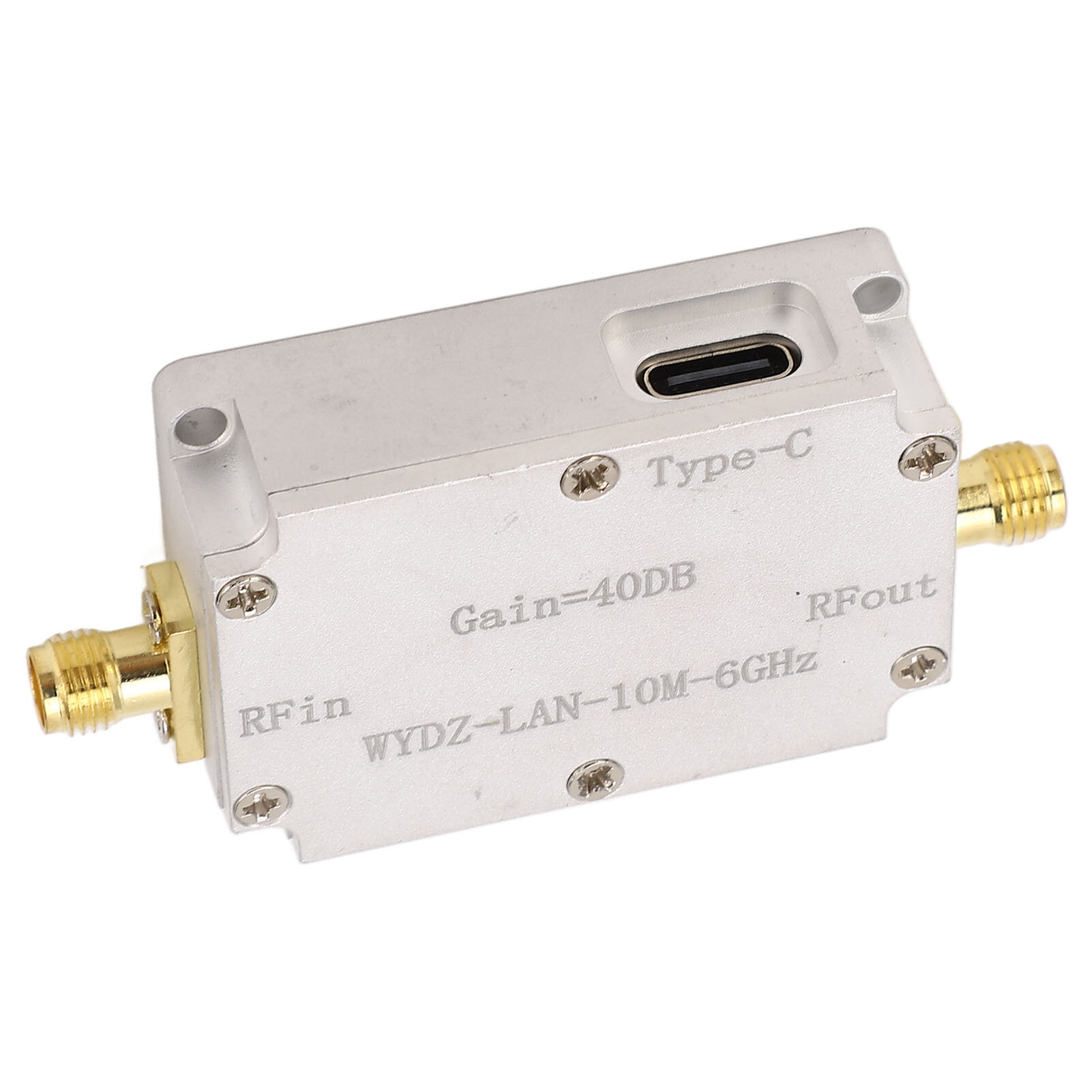 Усилитель низкого шума с усилением 40ДБ, диапазоном частот 10МГц-6ГГц для радиоприемника FM, СВЧ усилитель передатчика сигналов