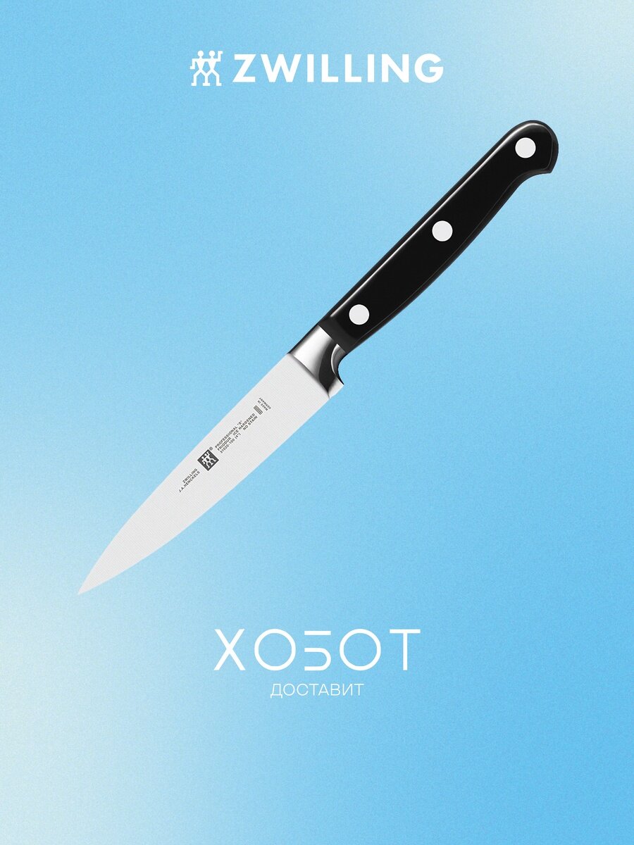 Нож кухонный Zwilling для чистки овощей 100мм Professional "S" 31020-101