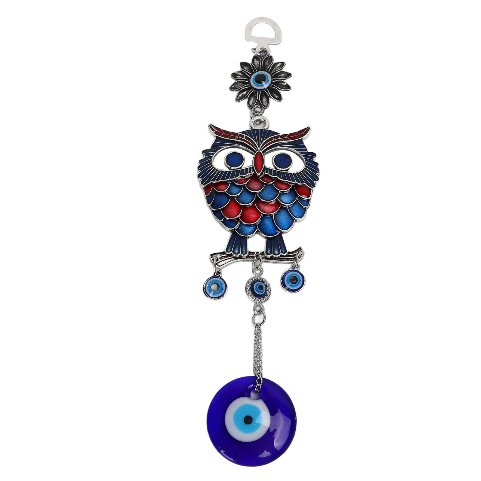 9,3-дюймовый синий кулон в виде совы от сглаза, украшение, защита, благословение, легкий амулет в виде совы для дома, автомобиля, офиса