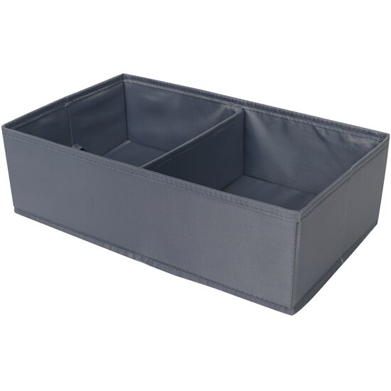 Органайзер Handy Home "SNYGG"для хранения, 2 секции, Д200 Ш340 В100, серый