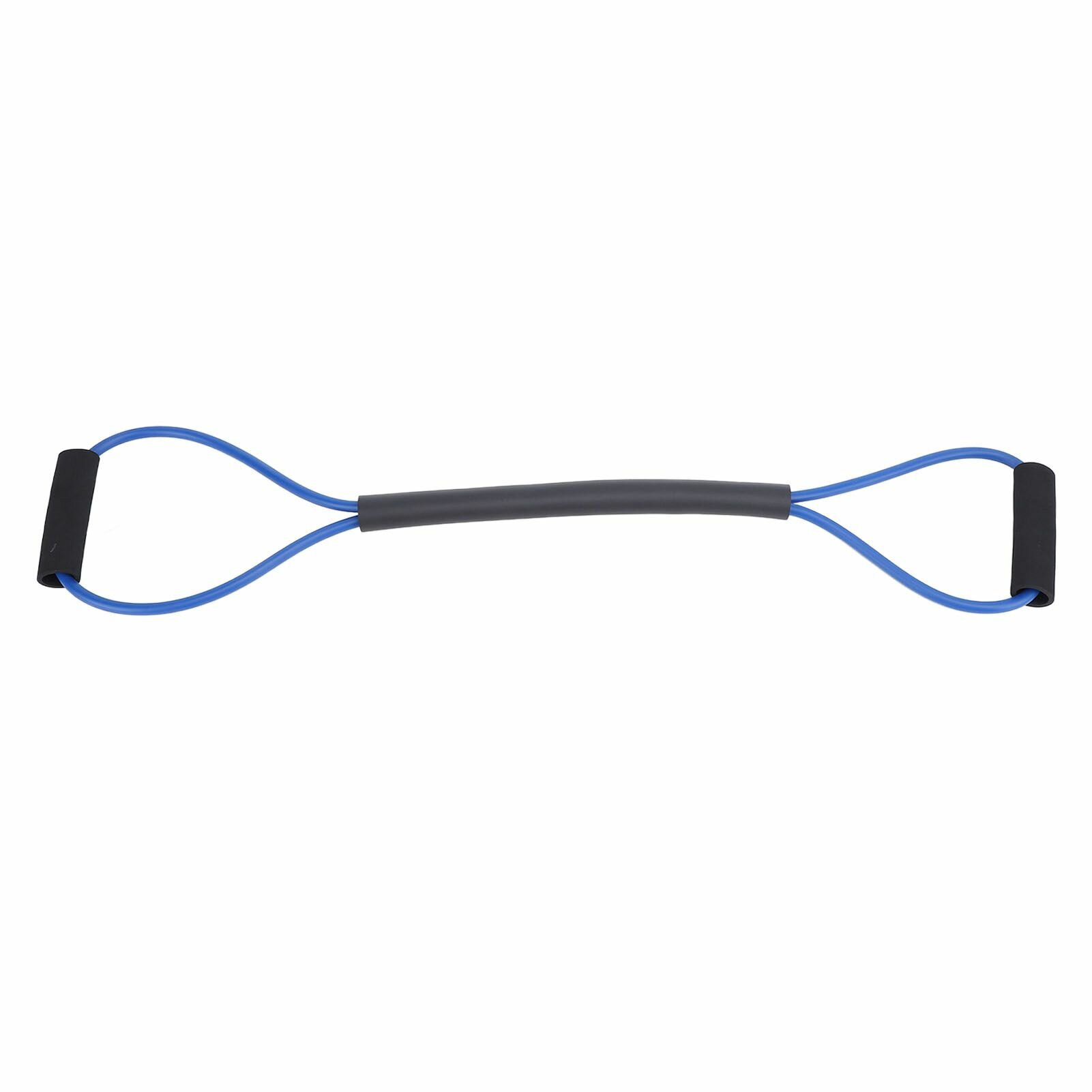 Синий эспандер с ручкой 25 фунтов для фитнес-упражнений, тренировок на растяжку, бокса и силового наращивания