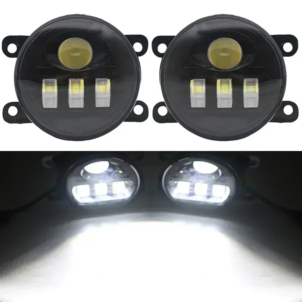 Светодиодные автомобильные фары в сборе, противотуманные фары PTF с линзами DRL для Nissan Pathfinder IV R52 Facelift 2017 2018 2019 2020, левая + правая сторона White