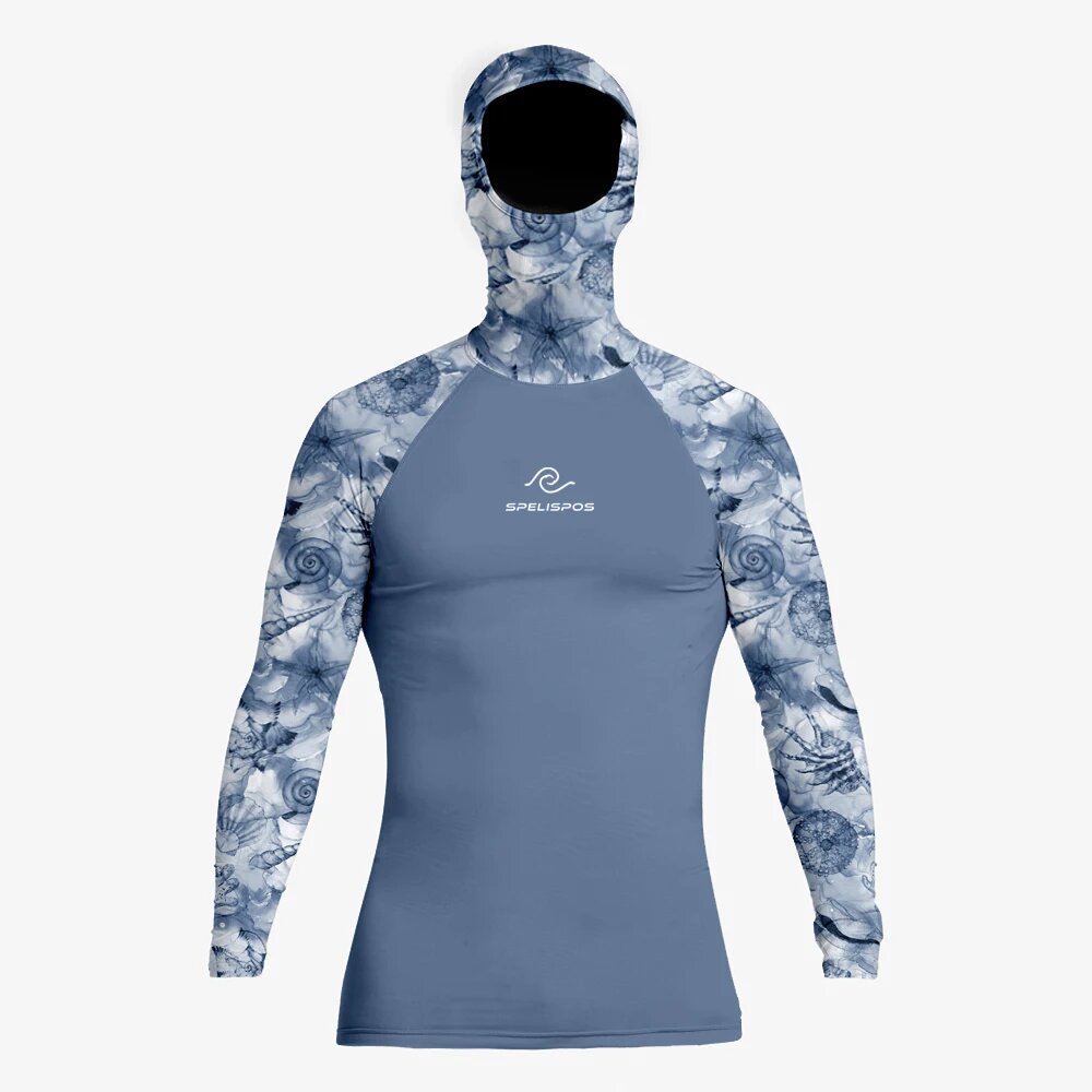 Женская облегающая толстовка с капюшоном для серфинга, одежда для фитнеса, купальник для мужчин из лайкры, летняя пляжная одежда с УФ-капюшоном XXXL, FSPELLMCL241115