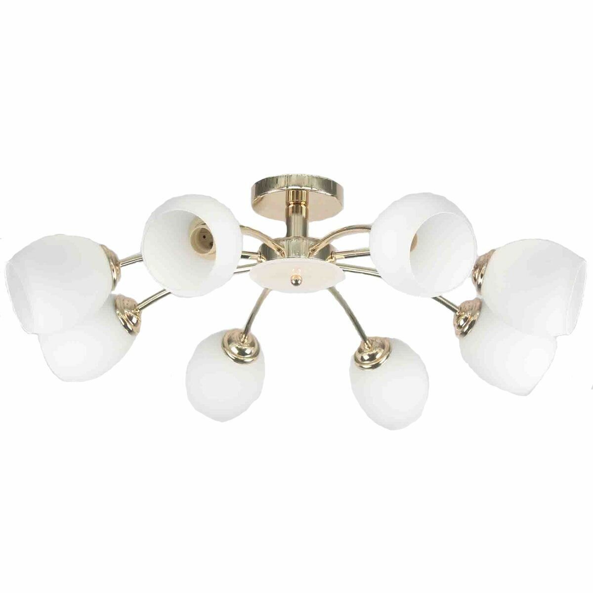 Люстра потолочная, Цвет - Золотой, CC489/8, Е27