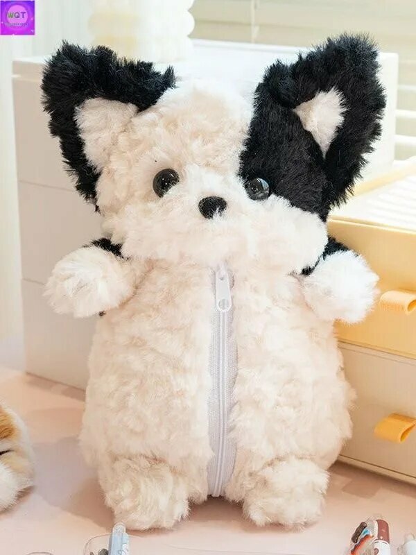 KNOW EASY-WQT плюшевый пенал с Стисом, милые канцелярские товары, форма корги