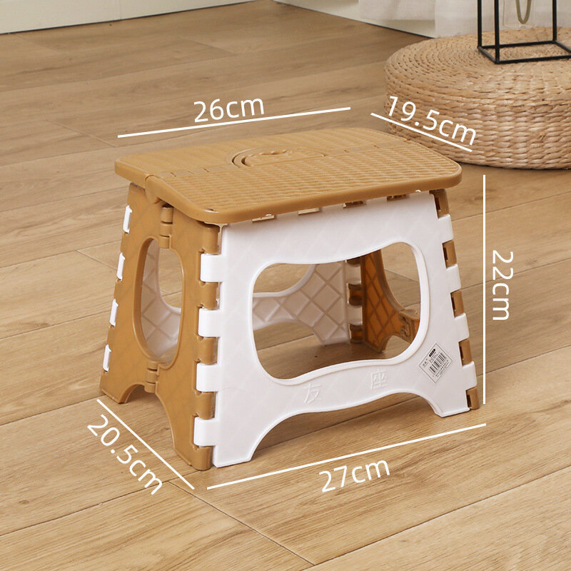 Утолщённый пластиковый складной табурет, портативный мини-стул для улицы для взрослых и детей, портативный табурет для поезда.