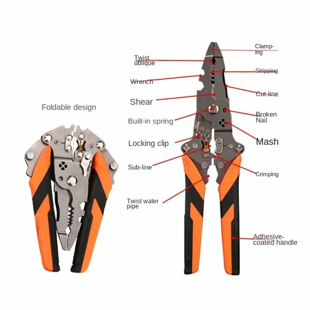 Ручной инструмент 10 в 1 RPXBGUCKARHG, orange