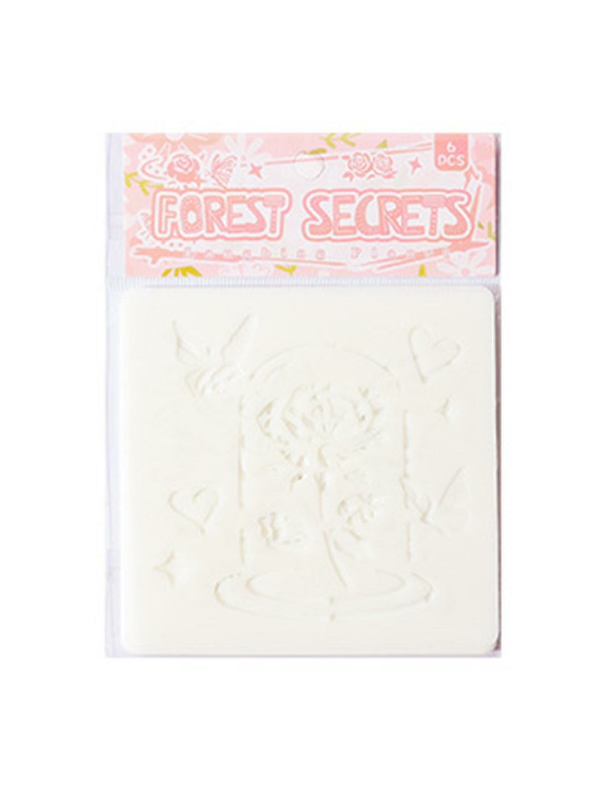 6 Шт трафаретов для рисования цветов Трафареты для журналов бабочек