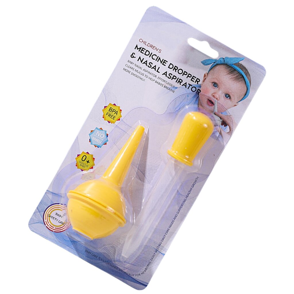 Детский назальный аспиратор с дозированной лекарственной пипеткой, Инструмент для чистки носа, шприцы с шариками