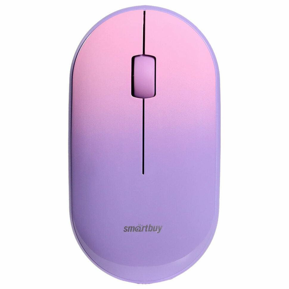 Мышь беспроводная бесшумная SMARTBUY 266AG-V, USB, 2 кнопки + 1 колесо, оптическая, фиолетовая, SBM-266AG-V, 514184