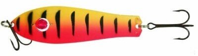 Блесна колеблющаяся Kuusamo Professor 2 90/18 с камнем BL/R/Ye-C