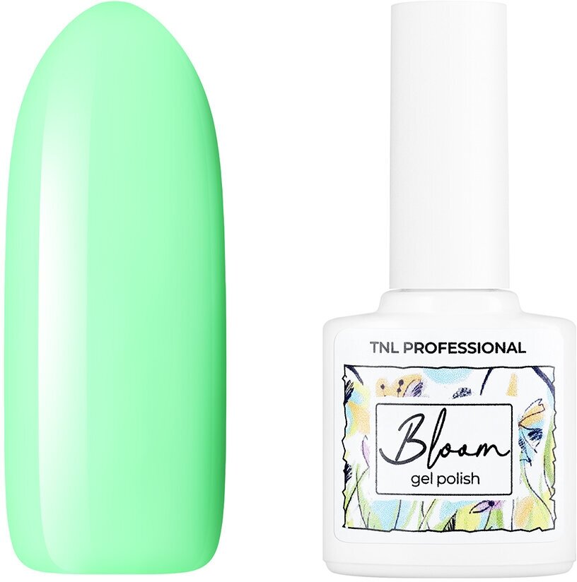 Гель-лак TNL Professional, Bloom №7 зеленая гортензия, 10 мл