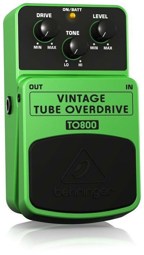 BEHRINGER VINTAGE TUBE OVERDRIVE TO800 гитарная педаль эмуляции лампового эффекта Overdrive