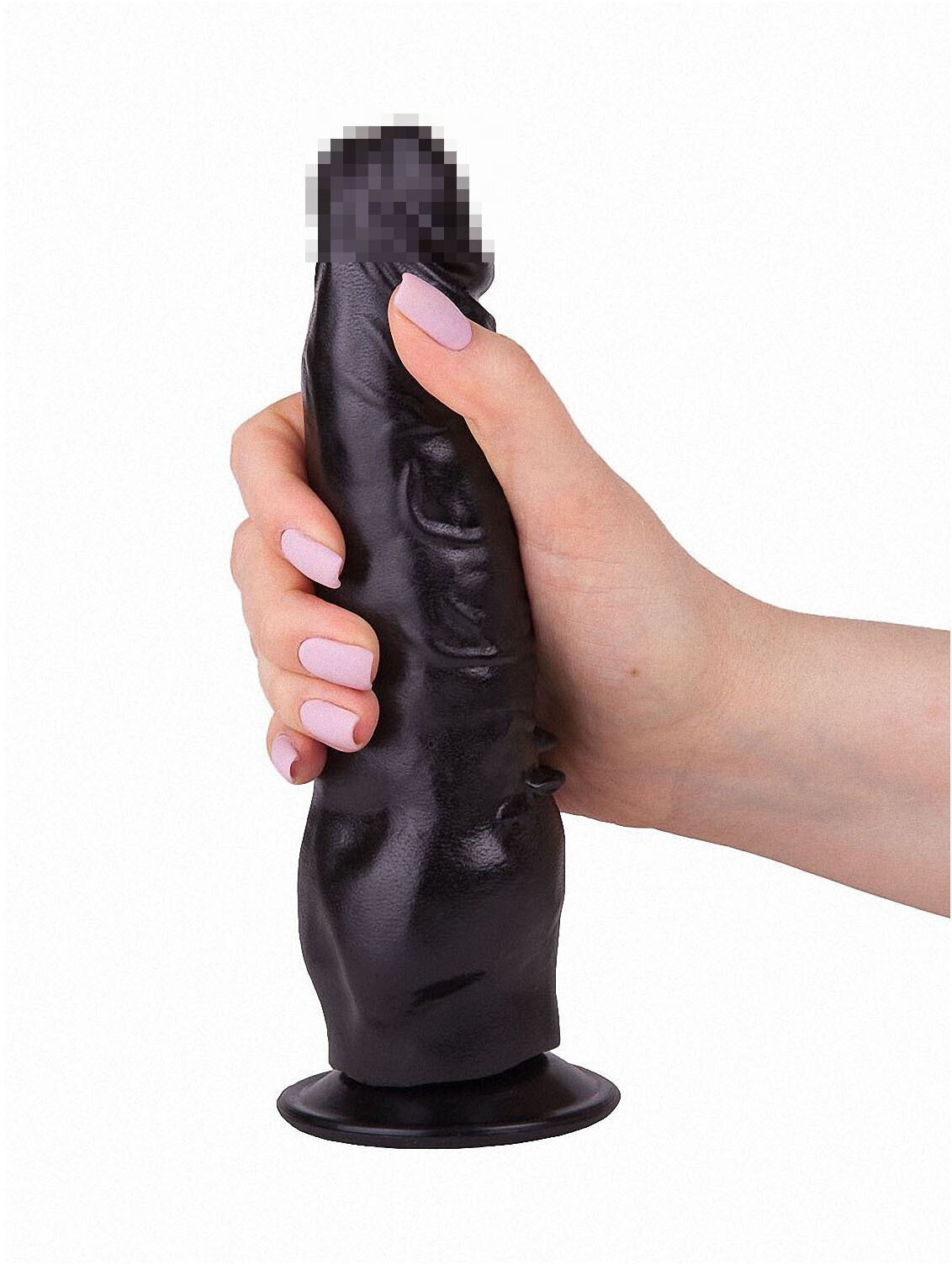 LOVETOY (А-Полимер) Фаллоимитатор с клиторальными шипами - 17,8 см, черный