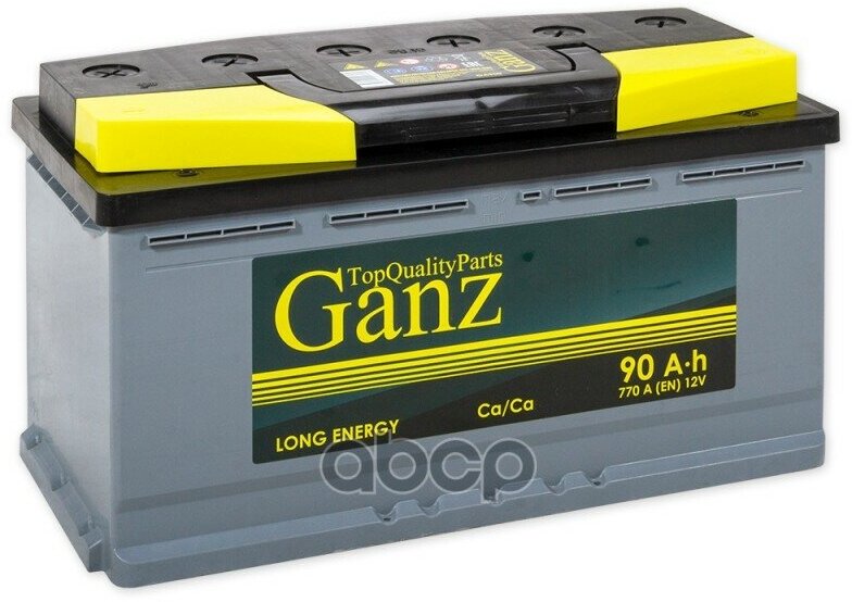 Аккумулятор GANZ Standart 90 А/ч обратный R+ 353x175x190 L5 EN 770 А GANZ арт. GA900