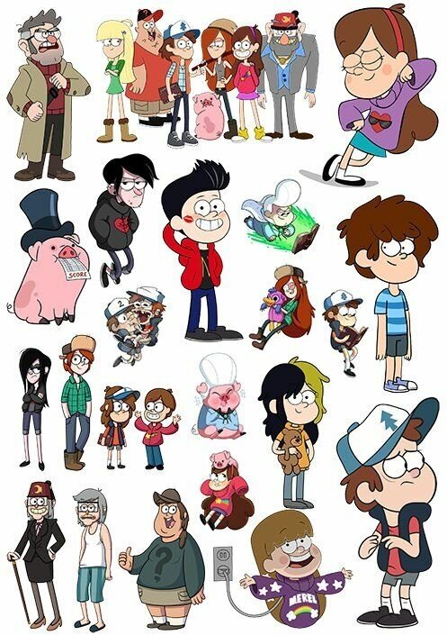 Наклейки Gravity Falls No.2