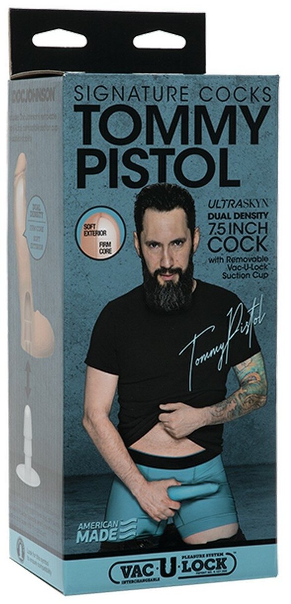 Фаллоимитатор реалистик Tommy Pistol 7.5 ULTRASKYN™ со съемной присоской