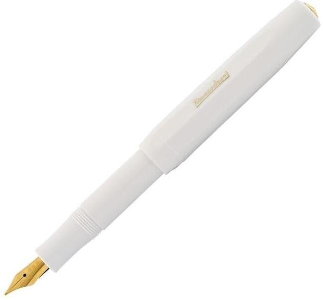 Kaweco 10000002 Ручка перьевая kaweco classic sport, white gt (перо м - 0.9 мм)