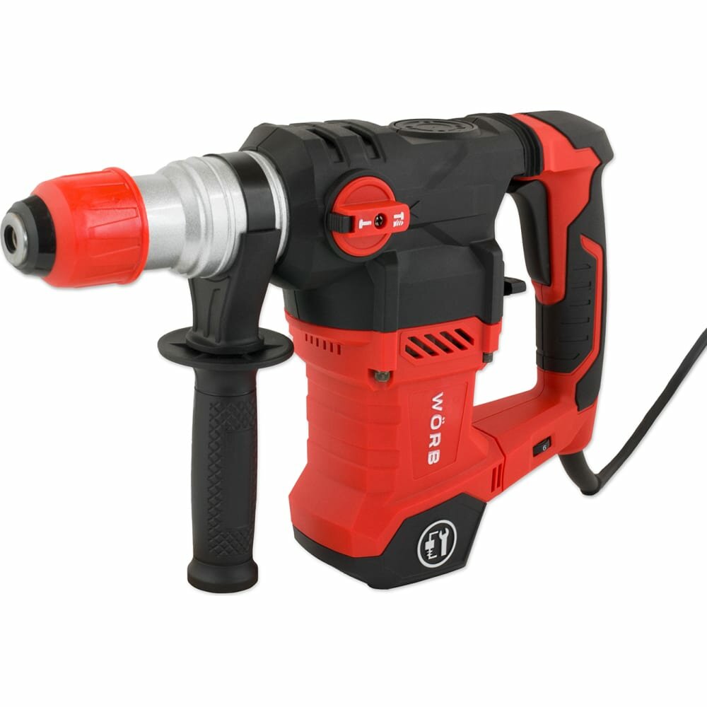 Перфоратор WORB BH-1600V/40L, мощность 1600Вт, 40мм, с кейсом — фото 1
