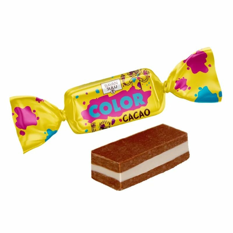 Конфеты шоколадные баян сулу пралиновые BS COLOR CACAO, 7 кг
