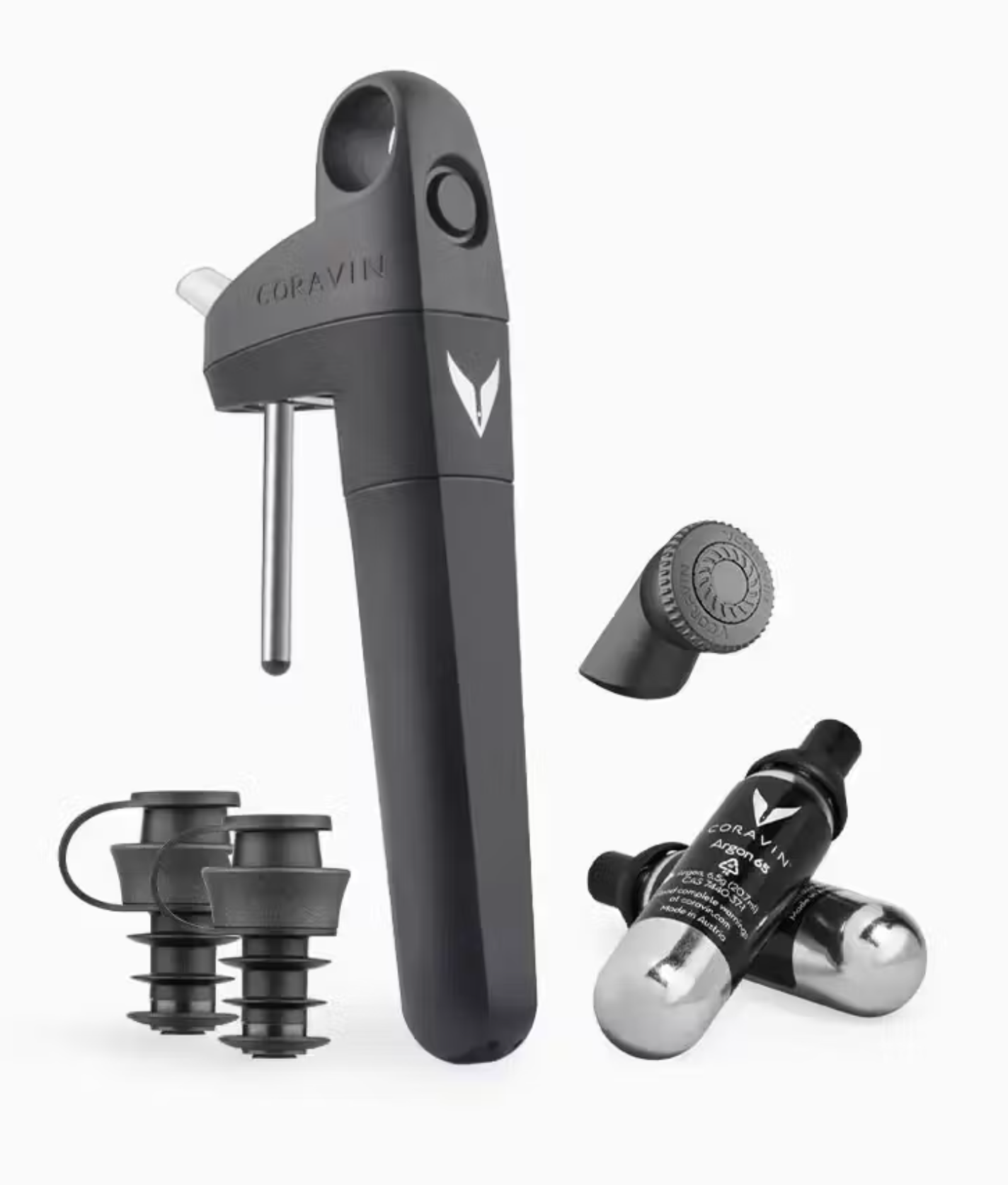 Система подачи вина по бокалам Coravin Pivot+ Black