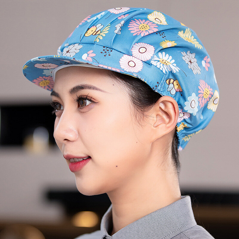 Рабочая шляпа, для пищевой фабрики, регулируемая, эластичная лента, 50-60 см