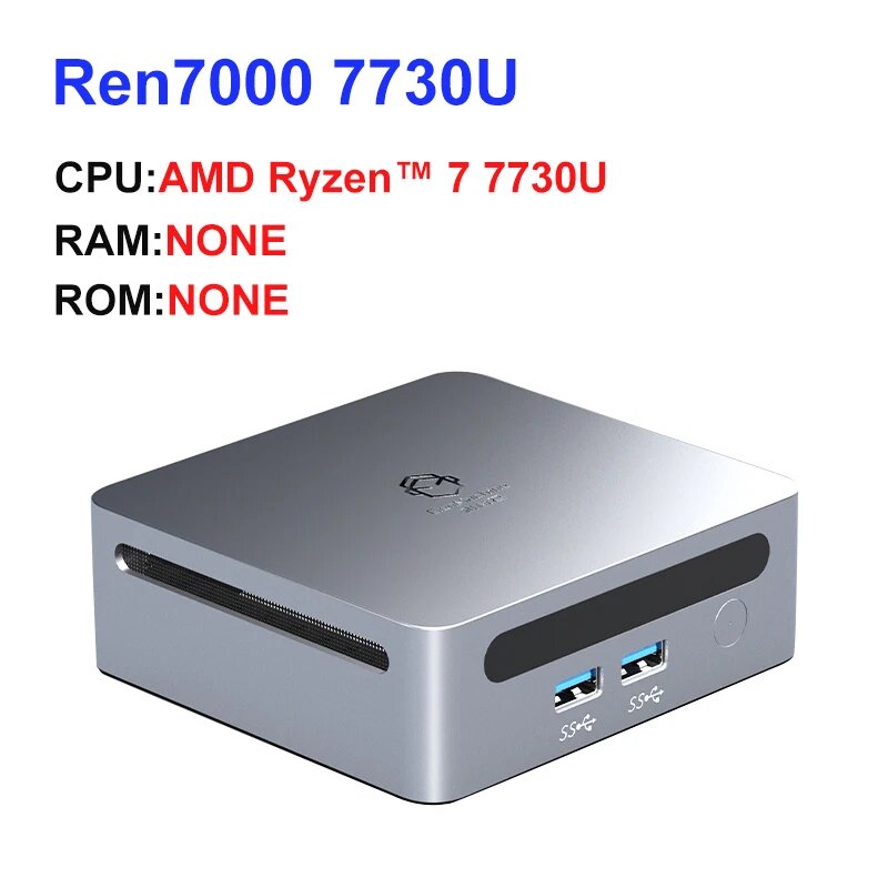 Genmachine Mini PC R7 7730U Win11 256/512GB ЕС
