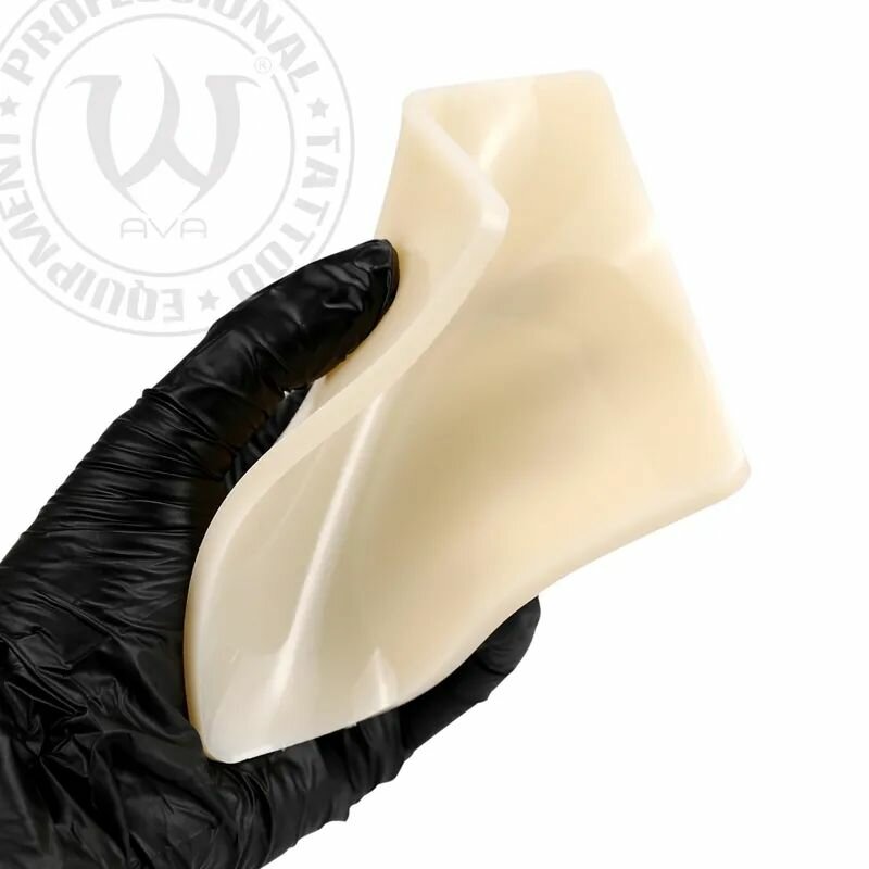 Искусственная кожа для практики тату и татуажа 5мм толщина AVA Practice Skin White (125x125 мм)