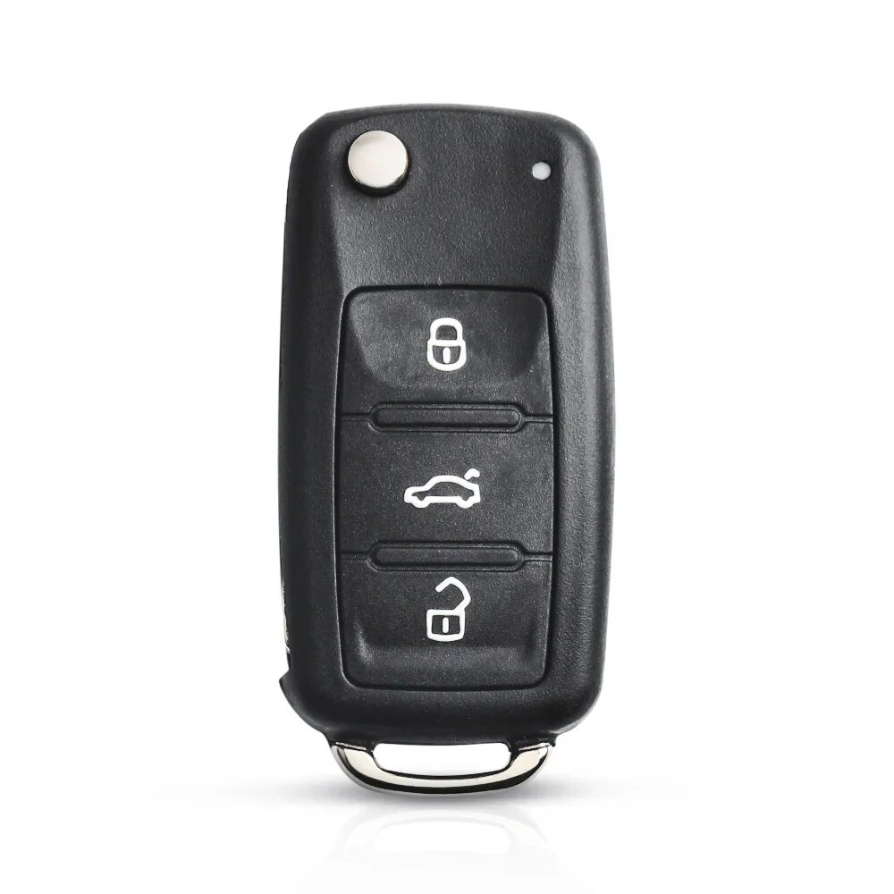 25 шт. 3 кнопки для VW для VOLKSWAGEN Tiguan Golf Sagitar Polo MK6 Beetle Skoda Seat Polo Flip Fob Remote Folding Key Shell 3 BUTTONS