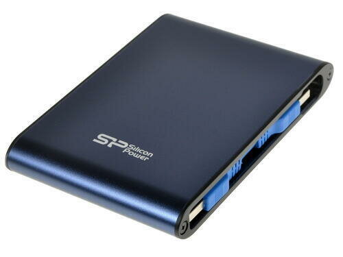 2 ТБ Внешний HDD SiliconPower Armor A80 (SP020TBPHDA80S3B) синий - 2.5", 5400 rpm, кэш память - 8 МБ, USB 3.2 Gen1 (USB 3.0, USB 3.1 Gen1) Type-A