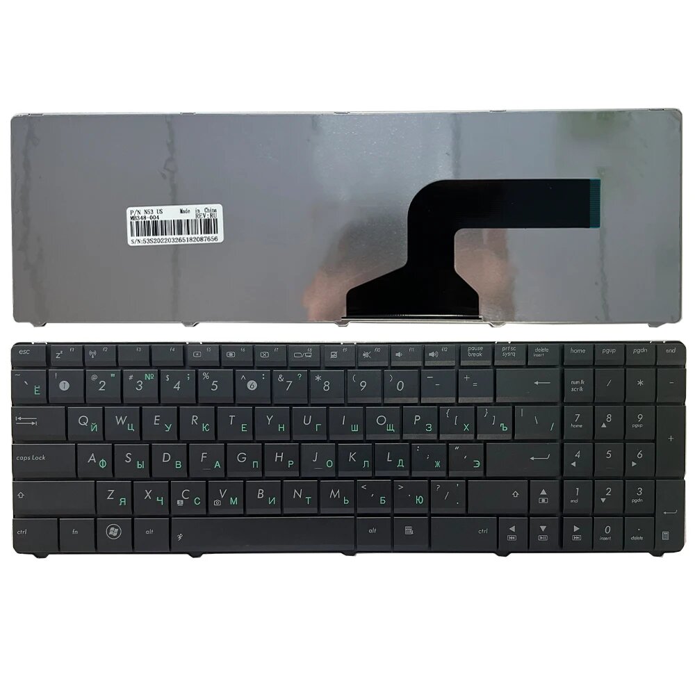 Клавиатура OPQRS черная для Asus K54C K54L K54LY