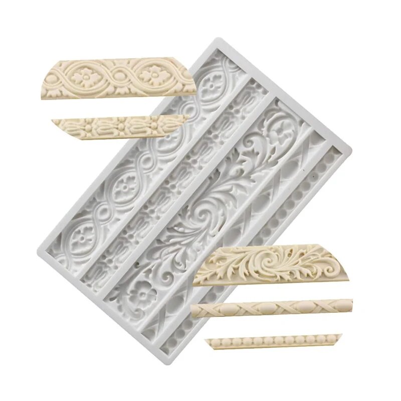 Силиконовые формы для полимерной глины Baroque 19.7x12.3x1cm