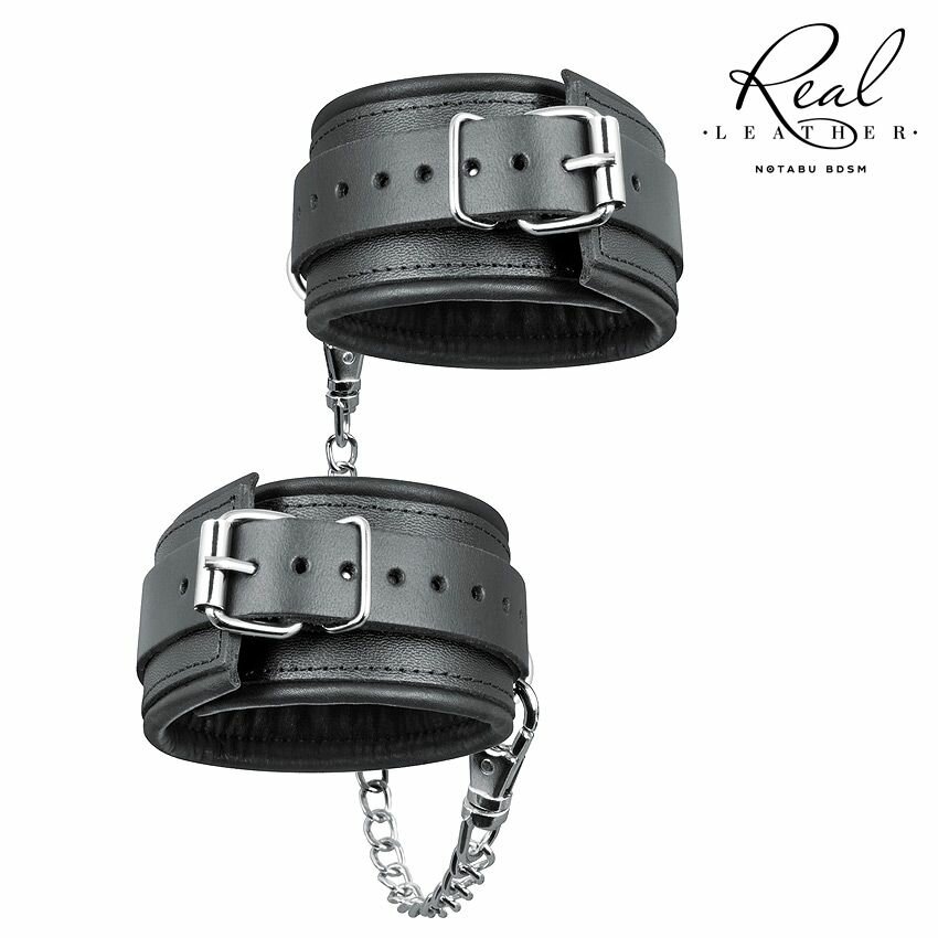 NTB-80708 Оковы кожа, цвет чёрный