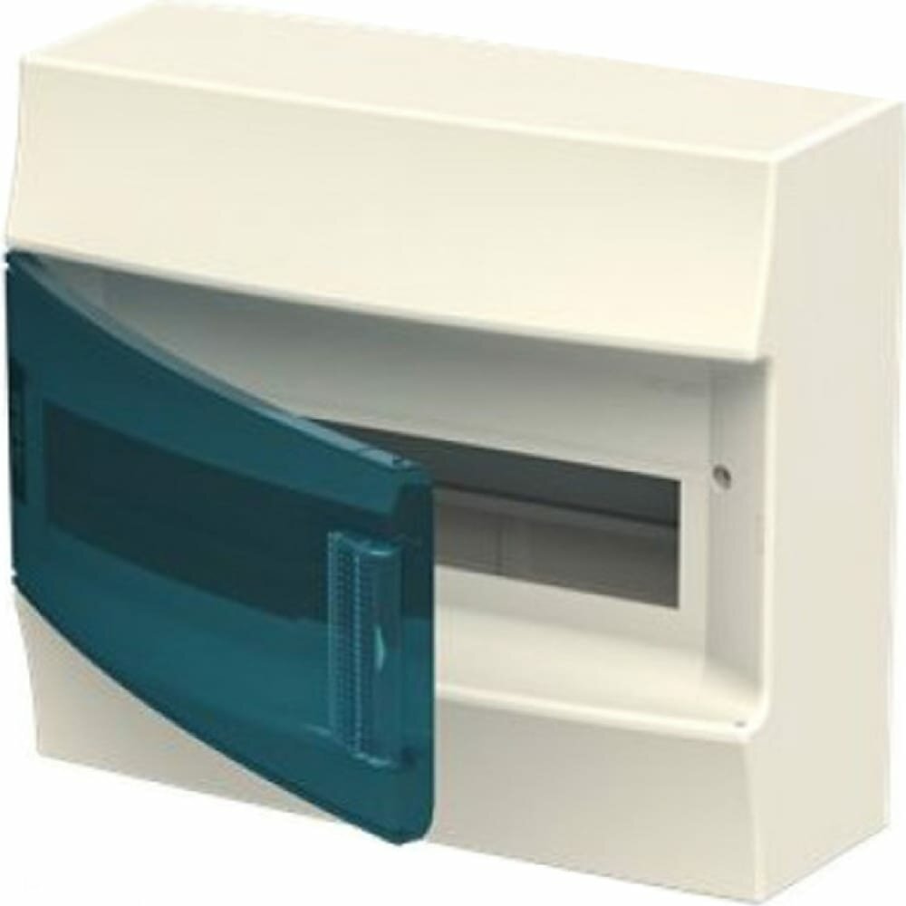 Настенный бокс ABB mistral41 12 модулей, зеленая прозрачная дверь, 1SPE007717F0421, с клеммами