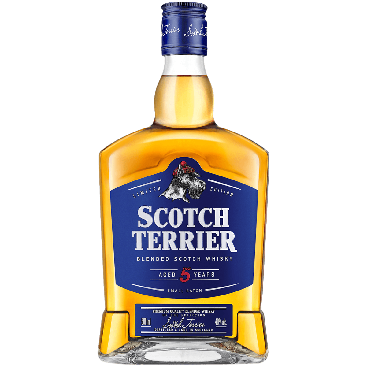 Виски "Scotch Terrier", выдержка 5 лет, купажированный, 0,5 л