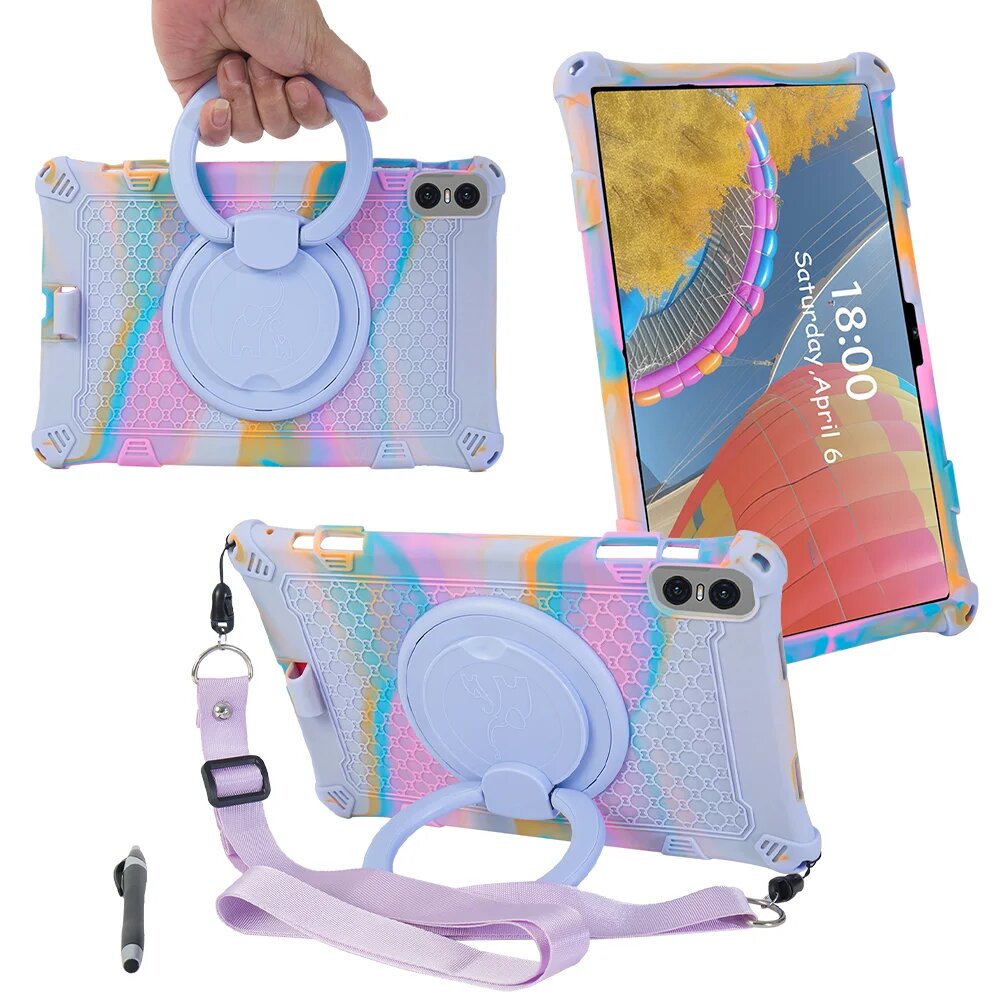 Силиконовый чехол-книга для Teclast T60, T50 Pro, P50, M50 Pro Teclast P50 2024, CRP Strap-Pen