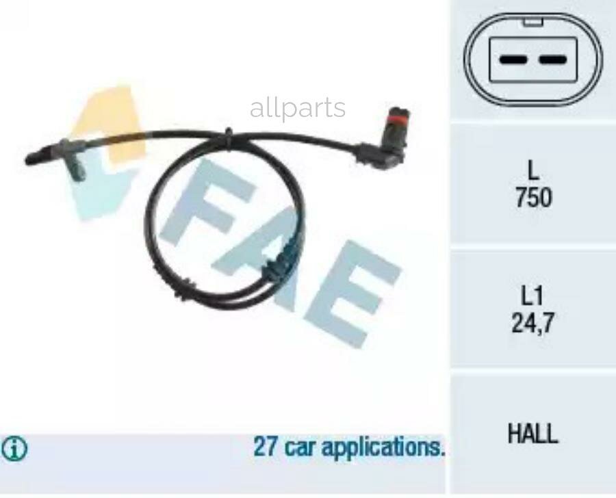 FAE 78210 Датчик ABS