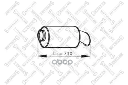 Резонатор глушителя! круглыйVOLVO FL/M/H, RVI Premium Stellox арт. 8203090SX