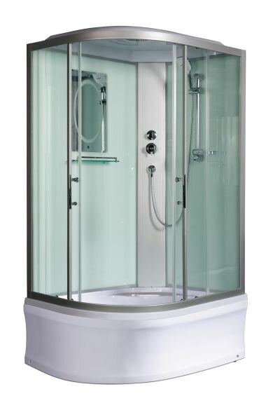 Душевая кабина Welt Wasser HALLE 1202, 120х90, стекло прозрачное, поддон h45см, правая/левая