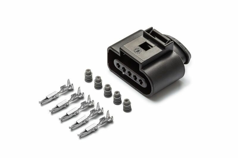 Разъем автомобильный 5 контактов (5 pin) датчика массового расхода воздуха ДМРВ для VAG Audi Seat Skoda Volkswagen / ВАГ Ауди Сеат Шкода Фольксваген OEM: 1J0973705